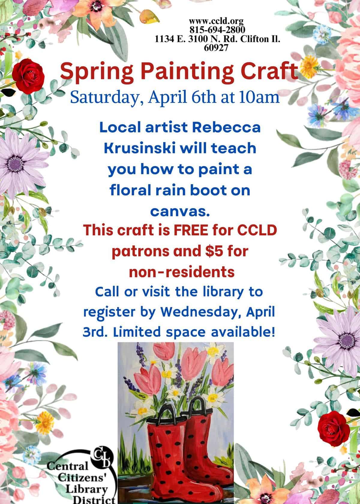 Spring Painting – Central Citizens Library District