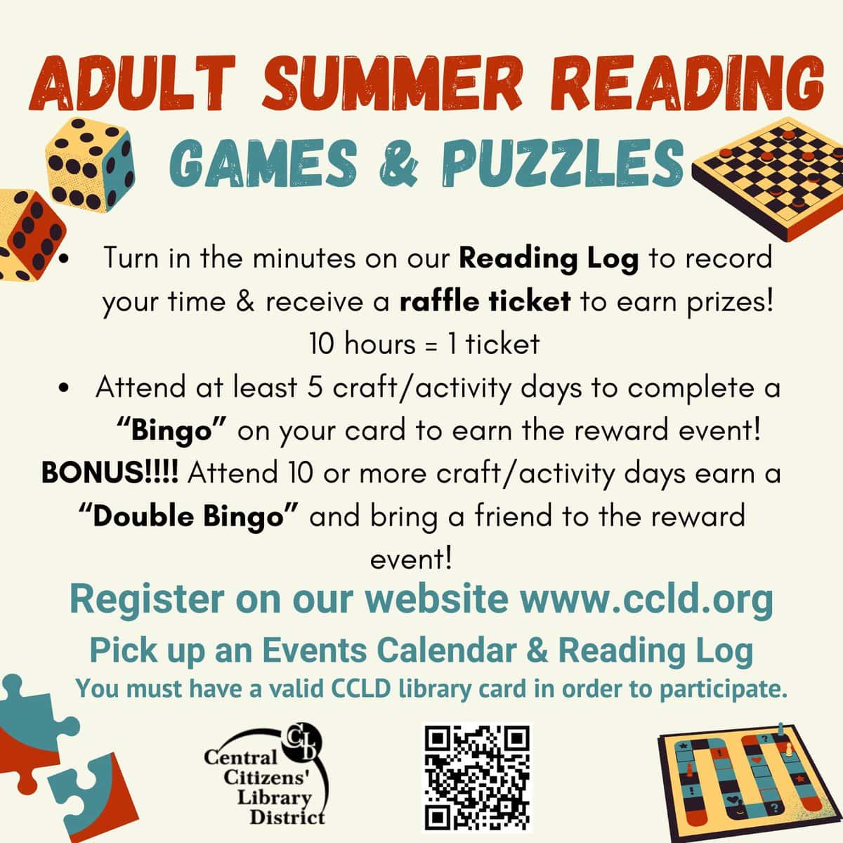 Adult Summer Reading: Raffle baskets are here! – Central Citizens ...