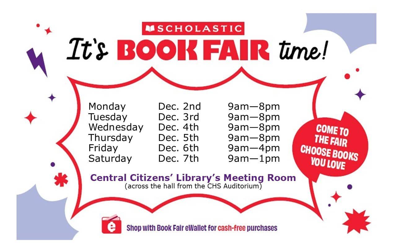 Scholastic Book Fair – Central Citizens Library District