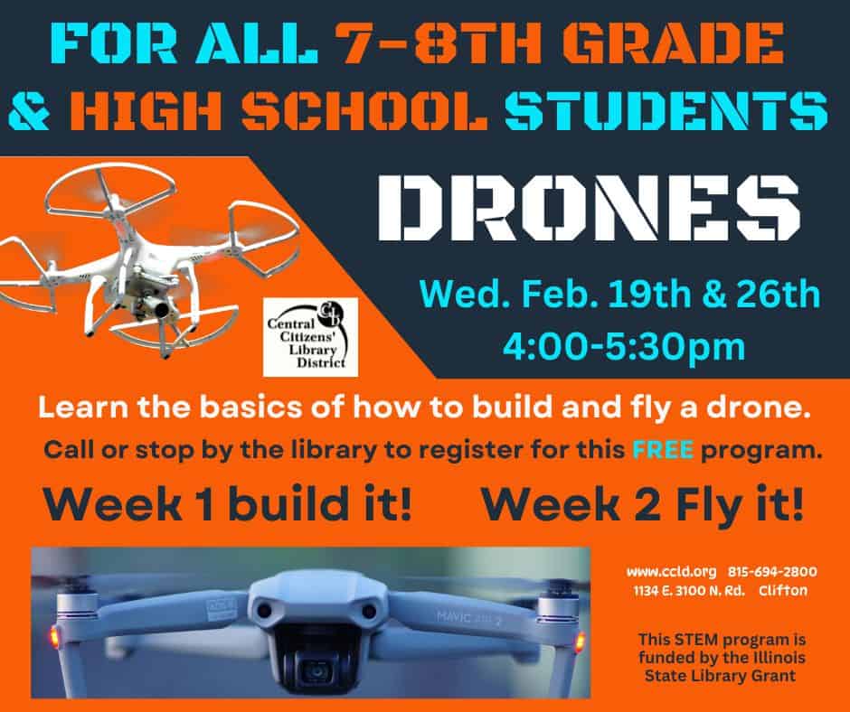 Build a Drone! (7th-12th grades) day 2 – Central Citizens Library District