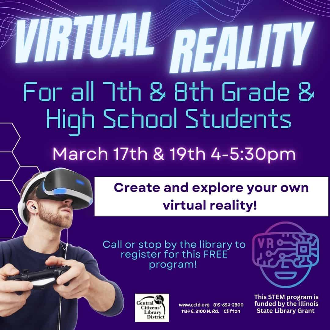 STEM Virtual Reality Program 7th -12th grade – Central Citizens Library ...